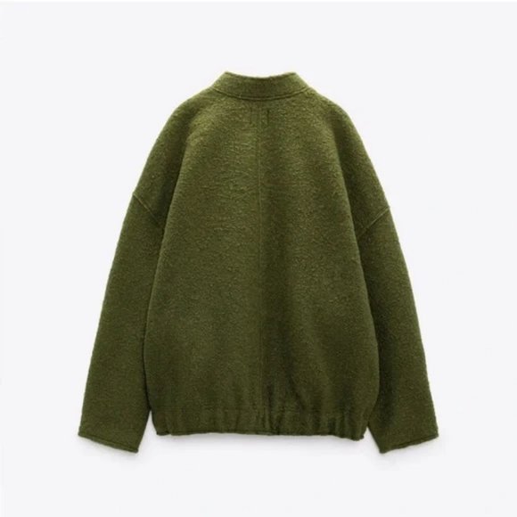 Zara | Jackets & Coats | Zara Textured Bomber Jacket | Poshmark